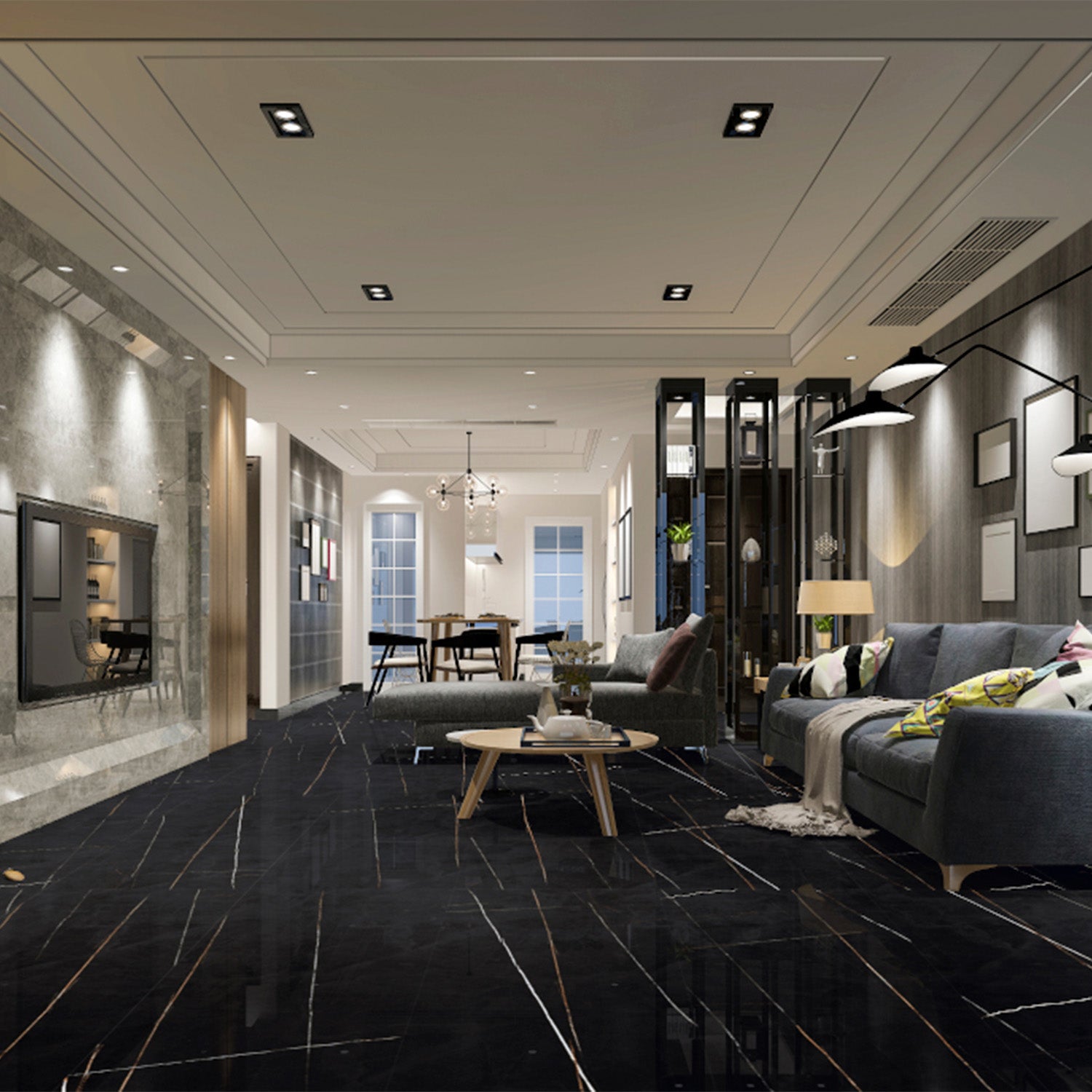 PISO SAINT LAURENT NEGRO 60 X 120 (1.44 M2)