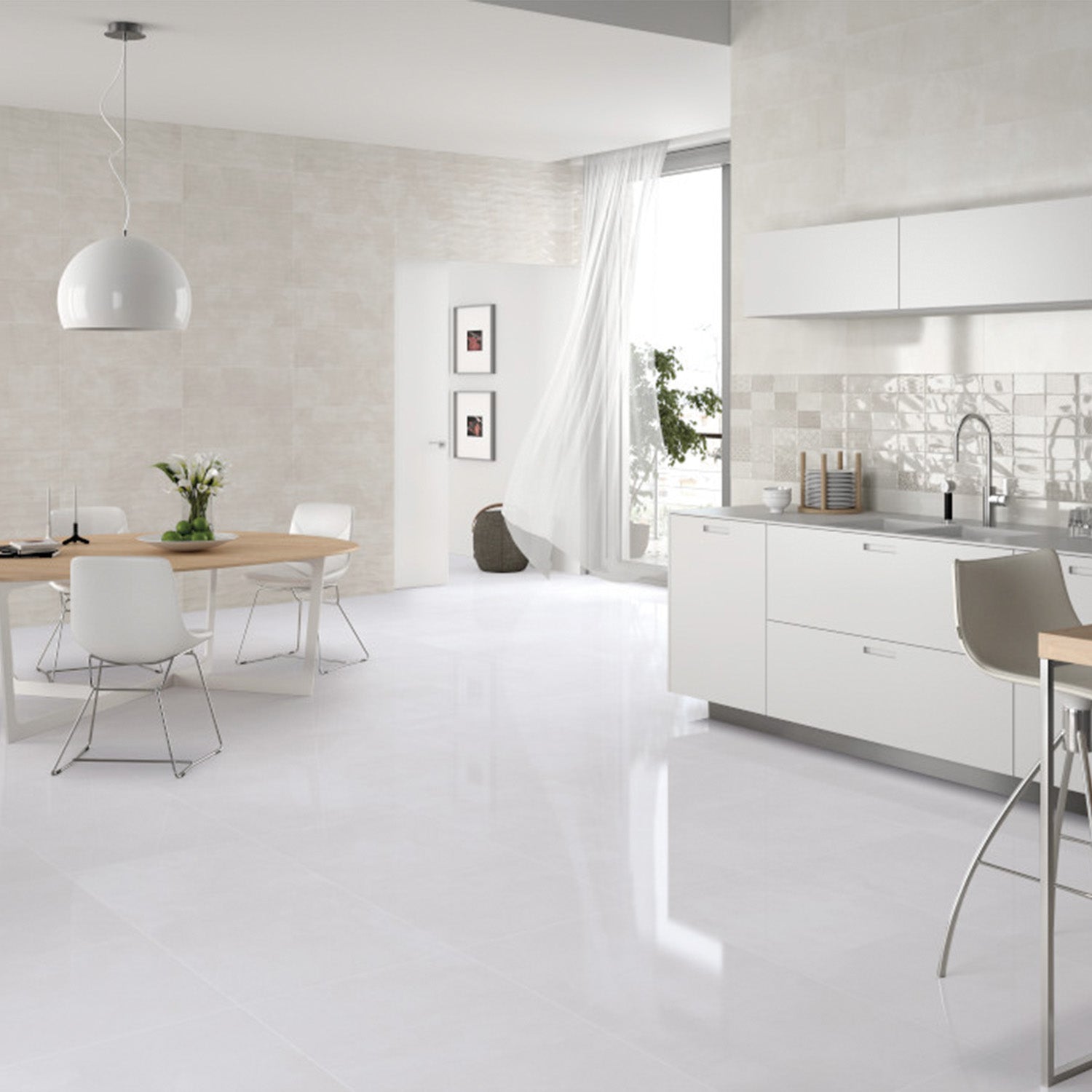 PISO PORCELANICO THASSOS PULIDO 59.5 x 119.5 (CAJA 2.13 M2)