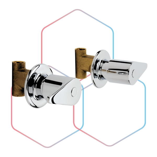 MEZCLADORA INDIVIDUAL DE EMPOTRAR PARA REGADERA DE SOLDAR DECO CRE-DC-