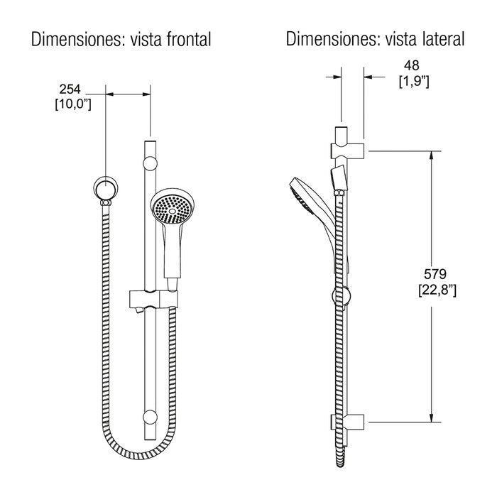 REGADERA MANUAL DE ALTURA RM-28