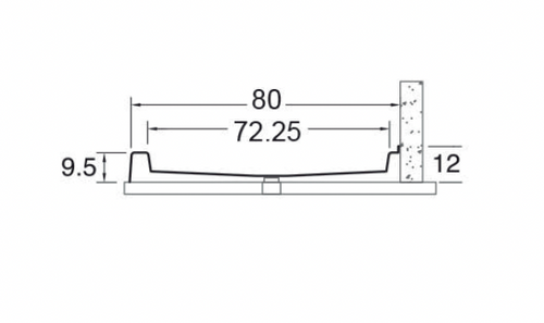 BASE PARA REGADERA RECTANGULAR CHICA 120 x 80 x 16cm